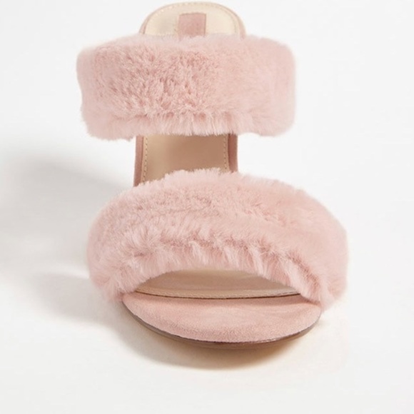 Shoes | Pink Faux Fur Mules | Poshmark